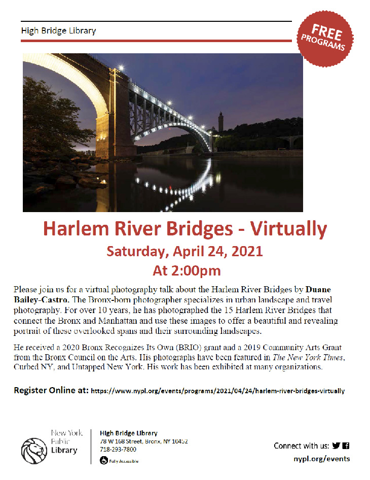 Upcoming Virtual Talk at the High Bridge Public Library | Duane Bailey ...
